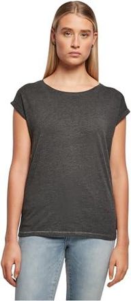 Build Your Brand Femme Ladies Extended Shoulder Tee T Shirt, Anthracite, XL EU