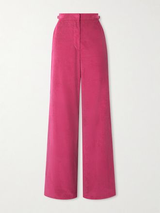 Gabriela Hearst Vesta Hose Mit Geradem Bein Aus Baumwollcord - Pink