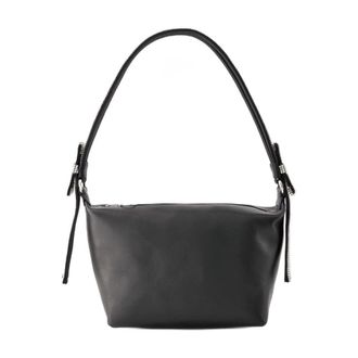 Kara Double Bow Shoulder Bag - Black