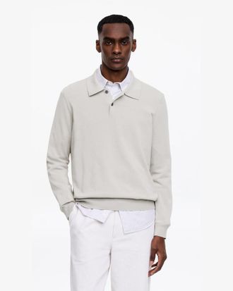 Arket Poloshirt Aus Baumwolle -Beige