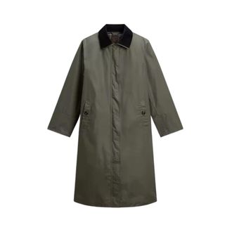 Woolrich Manteau cir&eacute; - Femme - Vestes - Vert - Taille: 38 FR