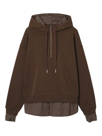 Tout &agrave; Coup hoodie &agrave; fermeture zipp&eacute;e - Marron
