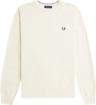 Fred Perry Homme, Sweatshirts et sweats &agrave; capuche, Beige, Taille: S Pique Stitch Pullover