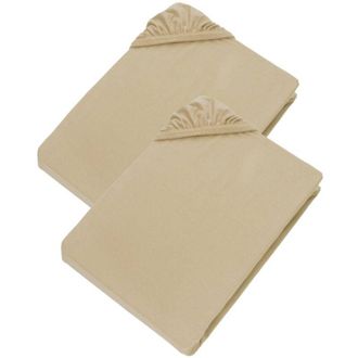 Esprit Spannbettlaken PREMIUM - 2er Set 200x200 cm, Beige