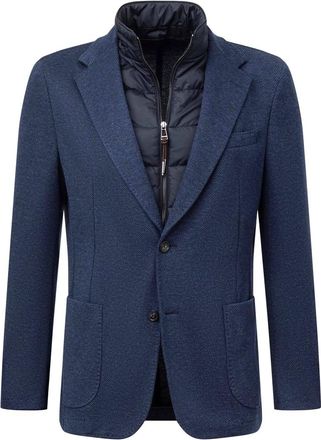 Windsor Ungef&uuml;ttertes Jersey-Sakko mit Rei&szlig;verschlussblende, Shaped Fit in