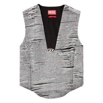 Diesel Femme, Tops, Gris, Taille: 38 FR De Laris Fsg Top