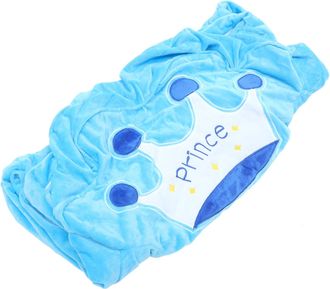 Happyyami Universeller Elastischer Sofabezug f&uuml;r Babysessel rutschfest ohne F&uuml;llung Doppellagig Himmelblau mit Kronenmuster