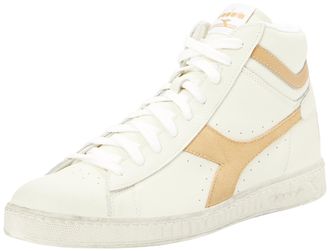 Diadora Unisex Game L High Waxed Suede Pop Gymnastikschuh, White Latte, 42.5 EU
