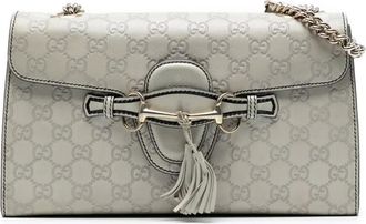 Gucci sac porté épaule Guccissima Emily médium (2016-2025) - Gris