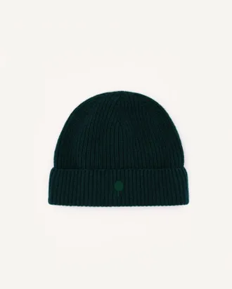 Faguo Bonnet en laine vert fonc&eacute;