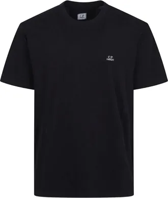 C.P. Company C.p. Company, Homme, Tops, Bleu, Taille: XL Logo Cotton T-shirt