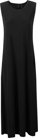 Norma Kamali Femme, Robes, Noir, Taille: 40 FR Robe Longue Trap&egrave;ze Sans Manches