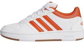 adidas Femme Hoops Classic Shoes, FTWR White/Collegiate Orange/Amber Gum, 41 1/3 EU