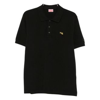 Kenzo Polo slim fit brod&eacute; Jumping Tiger - Homme - Tops - Noir - Taille: S
