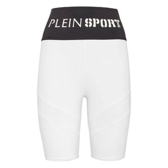 Plein Sport Femme, Shorts, Blanc, Taille: 38 FR Jogging Cyclist Leggings