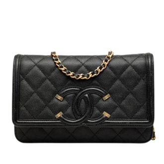 Chanel Pre-owned Wallet on Chain - - Pre-owned - Damen - Schwarzk - ONE SIZE