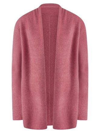 include Long-Strickjacke aus Kaschmir include pink