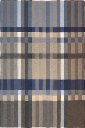 Eagle Products Plaid New Orleans Lammwolle h´grau/Jeans/d´grau Größe 130x200 cm