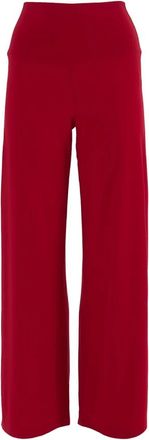 Norma Kamali Femme, Pantalons, Rouge, Taille: 36 FR Pantalon en tissu stretch
