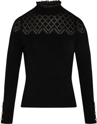 Morgan Damen 252-moc Pullover, Schwarz M, Small