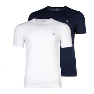 Emporio Armani Homme, Tops, Multicolore, Taille: M Lot de 2 T-shirts &agrave; col rond