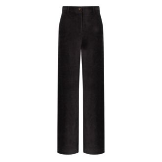 Marella Astrale Samt-Hose - - Trousers - Damen - Schwarzk - S