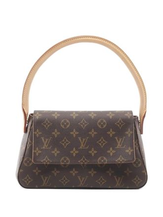 Louis Vuitton mini sac port&eacute; &eacute;paule Looping monogramm&eacute; (2003) - Marron