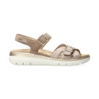 Mephisto Bequeme beige Sandale f&uuml;r Damen - - Shoes - Damen - Beige - 38 EU
