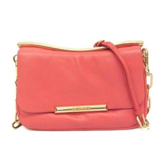 Miu Miu Sac bandouli&egrave;re en cuir Pre-owned - Femme - Pre-owned - Orange - Taille: ONE Size