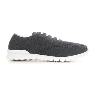 Kiton Kaschmir Schn&uuml;rsneaker mit rutschfester Sohle - - Shoes - Herren - Grau - 45 EU
