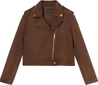 A|X Armani Exchange Femme, Vestes, Brun, Taille: 38 FR Blouson Jacket