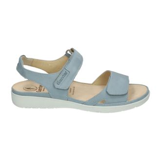 Ganter Sportliche Sandalen Hellblau Nubuk - - Shoes - Damen - Blau - 44 EU