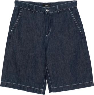 7 For All Mankind Homme, Shorts, Bleu, Taille: W36 Denim Shorts