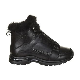 Calvin Klein Leder High-Top Sneaker - - Shoes - Damen - Schwarzk - 37 EU