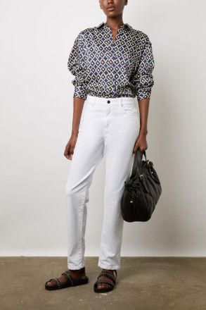 Gerard Darel Chemise satin&eacute;e imprim&eacute;e - ANAE - Encre