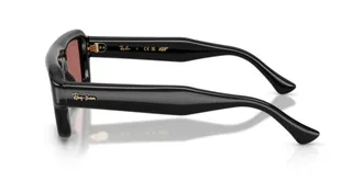 Ray-Ban RB495460169 Rectangular Frame Sunglasses - Black