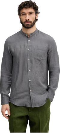 Benetton Homme, Chemises, Gris, Taille: XL Chemise en lin