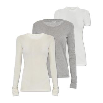 Jil Sander Dreierpack T-Shirts - - Tops - Damen - Mehrfarbig - S