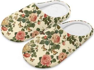 Coloranimal Chaussons de spa pour invit&eacute;s - Jetables et r&eacute;utilisables - Antid&eacute;rapants - Bout ferm&eacute;, Rose vintage, 35.5/36.5 EU