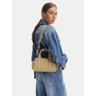 Calvin Klein Handtasche Calvin Klein Webbing Strap Canvas Pocket Bag LV04F3464G Beige
