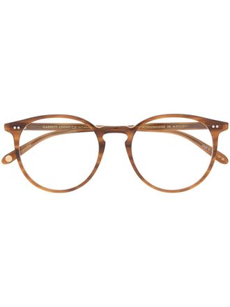Garrett Leight lunettes de vue Morningside &agrave; monture ronde - Marron