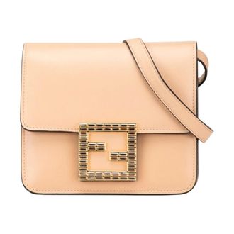 Fendi Pre-owned Sac Bandouli&egrave;re Cuir Crystal Fab - Femme - Pre-owned - Beige - Taille: ONE Size