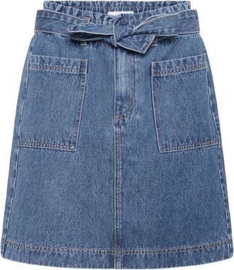 Kaffe Femme, Jupes, Bleu, Taille: 38 FR Denim Skirt
