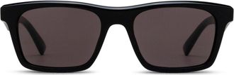 Alexander McQueen Eyewear Sonnenbrille mit eckigem Gestell - Schwarz