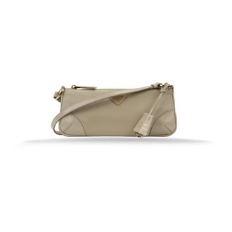 Prada Damen Schultertasche Rei&szlig;verschluss Stilvoll - - Bags - Damen - Beige - ONE SIZE