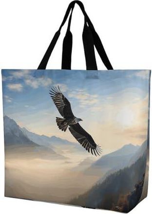 Generic Montagnes De LEagle Sac Fourre-Tout L&eacute;ger Tote Bag Imperm&eacute;able Sac Courses Pour Gym Universit&eacute; Quotidienne