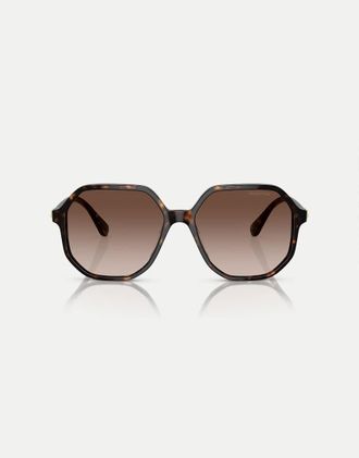 Swarovski Sk6003 - Unregelmäßig geformte Sonnenbrille in Havana mit braunen Gläsern