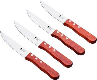 Bergner BBQ Messerset Edelstahl (4 Stück)