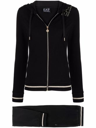 Emporio Armani Jogginghose mit Logo-Print - Schwarz
