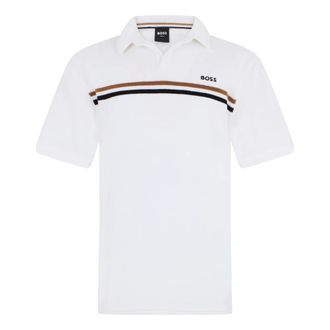 HUGO BOSS Homme, Tops, Blanc, Taille: S Polo Iconic